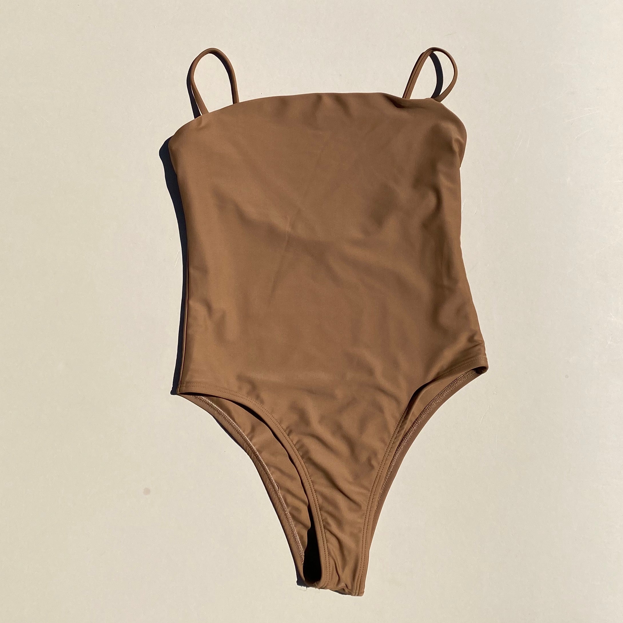Womens Strappy One Piece Swimsuit Tanlines June Park